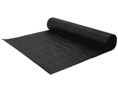 China PP Woven Ground Cover Weed Barrier Fabric 80-150gsm 1-6m Width UV Treated for sale