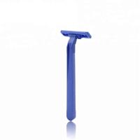 China twin blade plastic disposable straight shaving razor blade shaver for sale