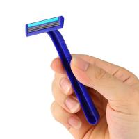 China twin blade plastic disposable straight shaving razor blade shaver for sale