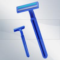 China Twin blade disposable shaving razors with lubricant strip for sale