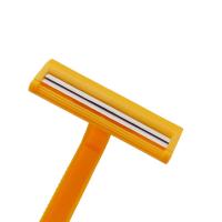 China Disposable Twin Blade Stainless Steel Shaving Razor 6g Blue Green for sale