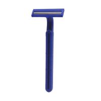 China Two Blade Disposable Razor for Men Shaving Stainless Steel 6g Blue Green for sale