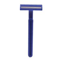 China Two Blade Disposable Razor for Men Shaving Stainless Steel 6g Blue Green for sale