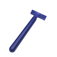 China Two Blade Disposable Razor for Men Shaving Stainless Steel 6g Blue Green for sale