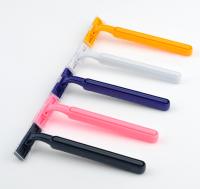 China Two Blade Disposable Razor for Men Shaving Stainless Steel 6g Blue Green for sale