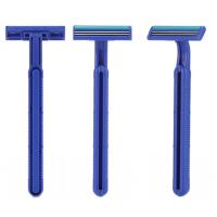China Disposable Twin 2 Blade Shaving Razor with Lubricant Strip Stainless Steel Blade 6g for Men and Women for sale