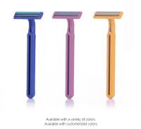 China Wholesale Triple Blade Disposable Razor with Lubricating Strip 6g Stainless Steel for sale