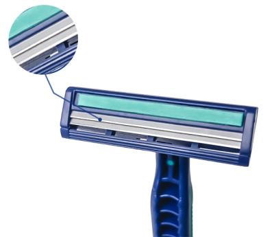 China Wholesale Triple Blade Disposable Razor with Lubricating Strip 6g Stainless Steel for sale