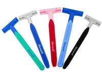 China Wholesale Triple Blade Disposable Razor with Lubricating Strip 6g Stainless Steel for sale