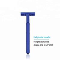 China Twin Blade With Display card package razor blade disposable for sale