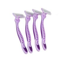 China Wholesale Disposable Triple Blade Razor with Lubricating Strips 6g Stainless Steel for sale