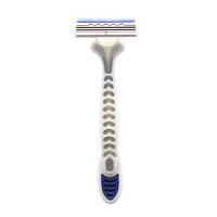 China Disposable Triple Blade Razor 6g Stainless Steel Shaving Razor Blue Green for sale
