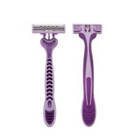 China Disposable Triple Blade Razor 6g Stainless Steel Shaving Razor Blue Green for sale