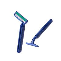 China Disposable Twin Blade Plastic Razor D211L Blue Green Stainless Steel Shaving Razor 6g for sale