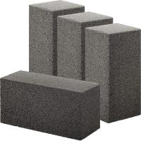 China Pumice Grill Cleaning Stone 10x7x4cm Foam Glass BBQ Griddle Scrubber Brick for sale