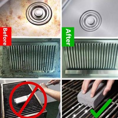 China Pumice Glass Grill Brick Cleaner 10x7x4 cm for BBQ Griddle Oven for sale