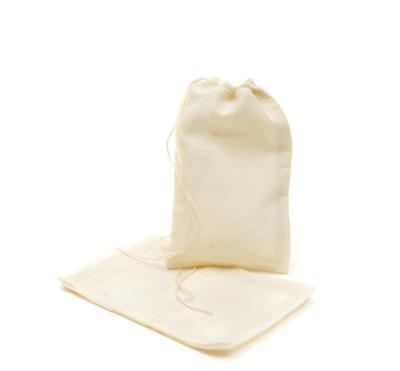 China 100% Cotton Muslin Drawstring Bags 8x10 Inch for Gift Packaging and Storage for sale