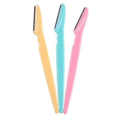 China 3-Piece Eyebrow Razor Set with Stainless Steel Blades 7+ Shaves for sale