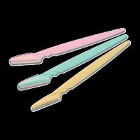China Plastic Eyebrow Razor 6pcs Set Stainless Steel Blade Disposable Facial Hair Trimmer for sale