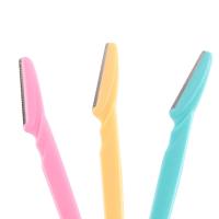China Stainless Steel Eyebrow Razor Set 6 Pack Swing Open Blade Trimmer Shaper for Women for sale