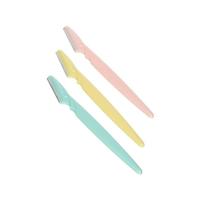 China Colours Eyebrow Razor 6pcs Set Stainless Steel Blade Facial Hair Trimmer Shaper for Women for sale