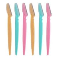 China Eyebrow Razor Trimmer Face Hair Removal Safety Shaper Shaver 3pcs Stainless Steel Blade for sale