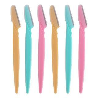 China Eyebrow Razor Trimmer Face Hair Removal Safety Shaper Shaver 3pcs Stainless Steel Blade for sale