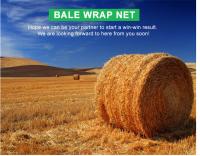 China 1.3m x 2000m Bale Net Wrap /hay net for round bales for sale