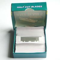 China Stainless Steel Double Edge Razor Blades Platinum Coated 600HV Hardness 6-10 Shaves for sale