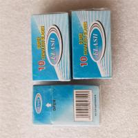 China Stainless Steel Double Edge Razor Blades Platinum Coated 600HV Hardness 6-10 Shaves for sale