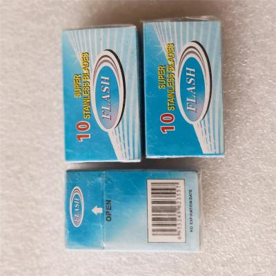 China Stainless Steel Double Edge Razor Blades Platinum Coated 600HV Hardness 6-10 Shaves for sale