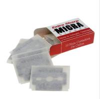 China 100Pcs Box Stainless Steel Foot Blades Scraper Pedicure 22x25mm Corn Callus File for sale