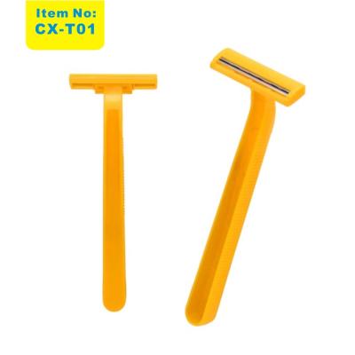 China Disposable Razor 24pcs Hanging Card Twin Blade Shaving Razor Stainless Steel for sale
