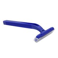 China Disposable Stainless Steel Twin Blade Shaving Razor with Lubrication Strip 10N-15N for sale