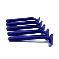 China Disposable Stainless Steel Twin Blade Shaving Razor with Lubrication Strip 10N-15N for sale