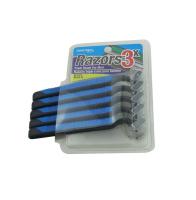 China triple blade disposable travel shaving stick stand razor for sale