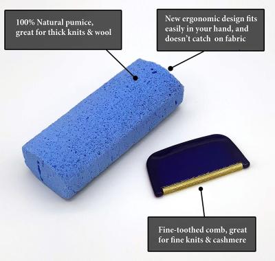 China Glass Pumice Sweater Stone Pill Remover 10x6x2cm for Cashmere Wool Knits for sale