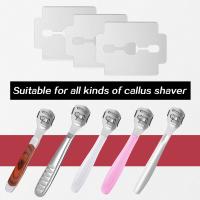 China 100Pcs Stainless Steel Double Edge Replacement Corn Blades for Foot Callus Remover Pedicure Tool for sale