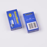 China 100 Pack Double Edge Safety Razor Blades Platinum Coated Stainless Steel for Men Shaving for sale