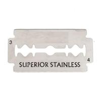 China Double Edge Safety Razor Blades 100 Count Premium Platinum Stainless Steel with PTFE Coating for sale