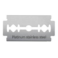 China Double Edge Safety Razor Blades Platinum Coated Stainless Steel 100 Pack for Men Shaving for sale