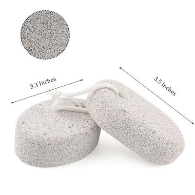 China Natural Volcanic Pumice Stone Foot Callus Remover 2 Pcs Exfoliating Dead Skin Scrubber for Pedicure for sale