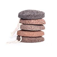 China Natural Lava Pumice Stone Foot File Callus Remover 100g Black Exfoliating Stone for sale