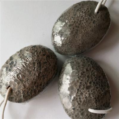 China Natural Lava Pumice Stone Foot File Callus Remover 100g Black Exfoliating Stone for sale
