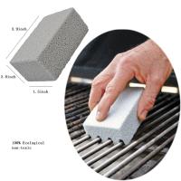 China Grey BBQ Grill Cleaning Pumice Stone Brick 10x7x4cm 4pcs Set for Barbecue Glass Cleaner for sale