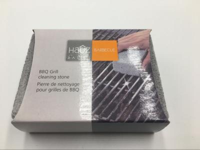 China Grey BBQ Grill Cleaning Pumice Stone Brick 10x7x4cm 4pcs Set for Barbecue Glass Cleaner for sale