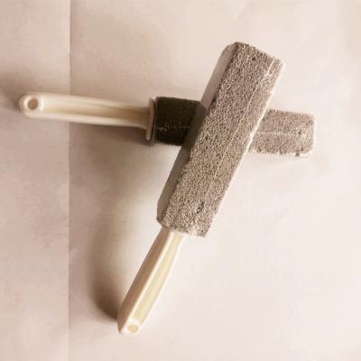 China Pumice Cleaning Stone with Handle 2 Pack for Toilet Bowl Ring Remover Bathroom Cleaner for sale
