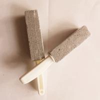 China Pumice Cleaning Stone with Handle 2 Pack for Toilet Bowl Ring Remover Bathroom Cleaner for sale