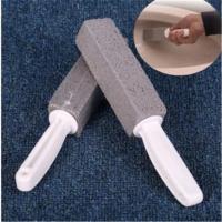 China Pumice Stone Toilet Bowl Ring Remover Cleaning Brush with Handle 120g for sale
