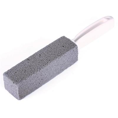 China Multi-Purpose Pumice Stone Cleaning Stick 200g for BBQ Grill Glass Foam Cleaning with Handle for sale